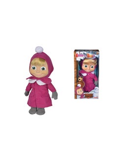 Masha and The Bear Masha Soft Bodied Doll With Closed Sleeping Eyes ...