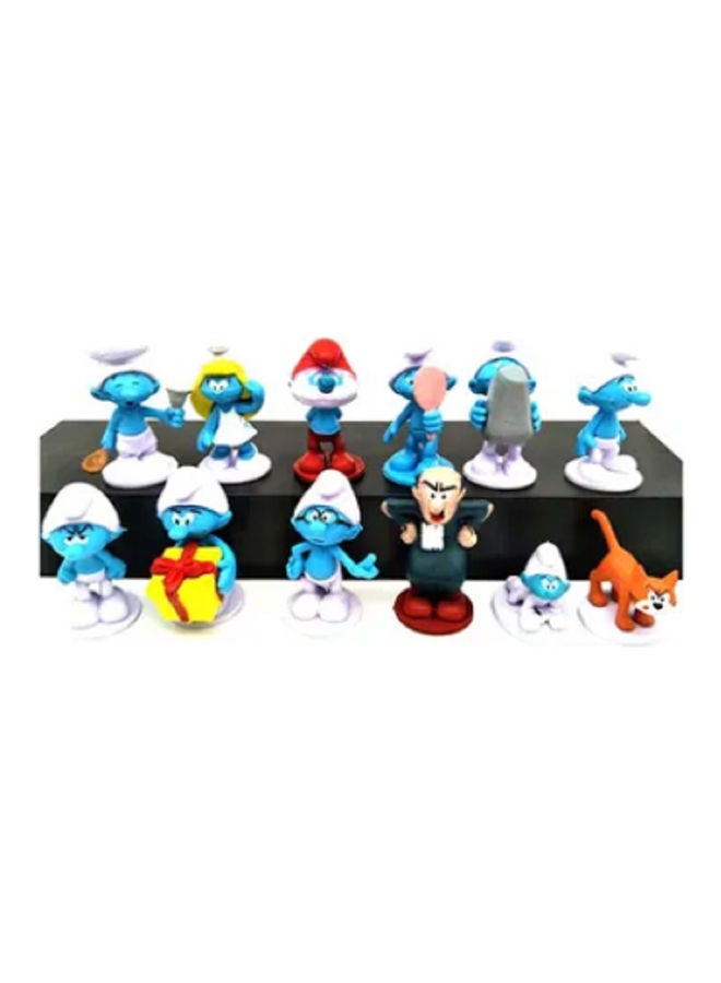 Generic 12-Piece Smurfs Action Figure Set 10x5x5cm | Best Price UAE ...