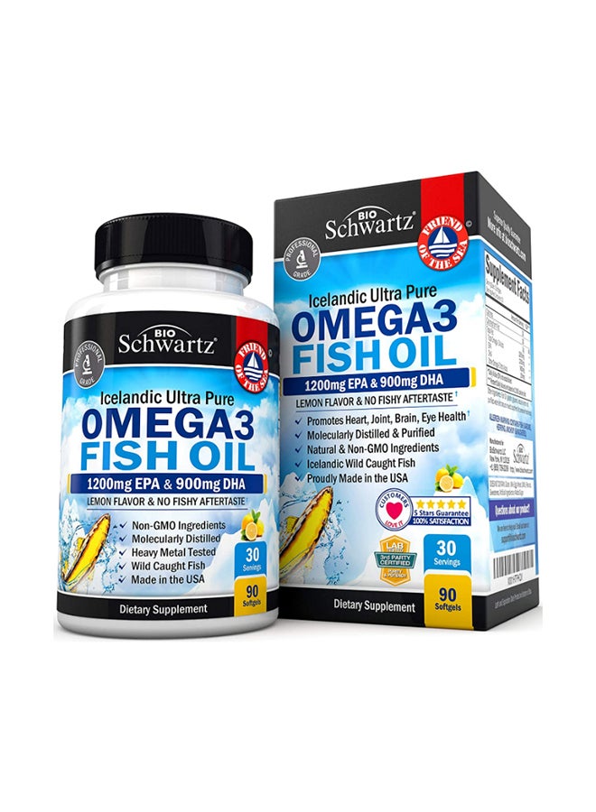 BioSchwartz Bio schwartz Omega 3 Fish Oil 1200mg EPA 900mg DHA 90 ...