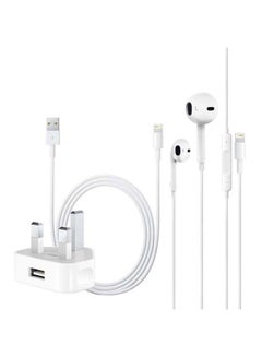 Apple 3-Pack 5W USB Power Adapter, EarPods with Lightning Connector and ...