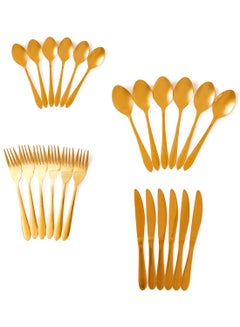 Noon East 24 Pc Set 24 Piece Cutlery Set - Made Of Stainless Steel ...