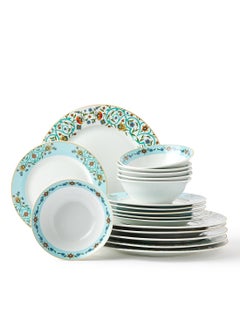 Noon East 18 Piece Porcelain Dinner Set - Dishes, Plates - Dinner Plate ...