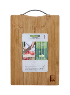 Royalford Organic Bamboo Cutting Board, Rf10238 - Strong Metal Handle ...