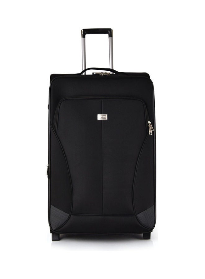 NEW TRAVEL Soft Luggage Large Check in Trolley Black | Best Price KSA ...
