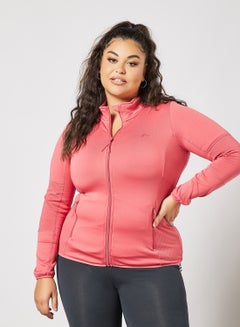 Only Play Plus Size High Neck Jacket Pink UAE | Dubai, Abu Dhabi