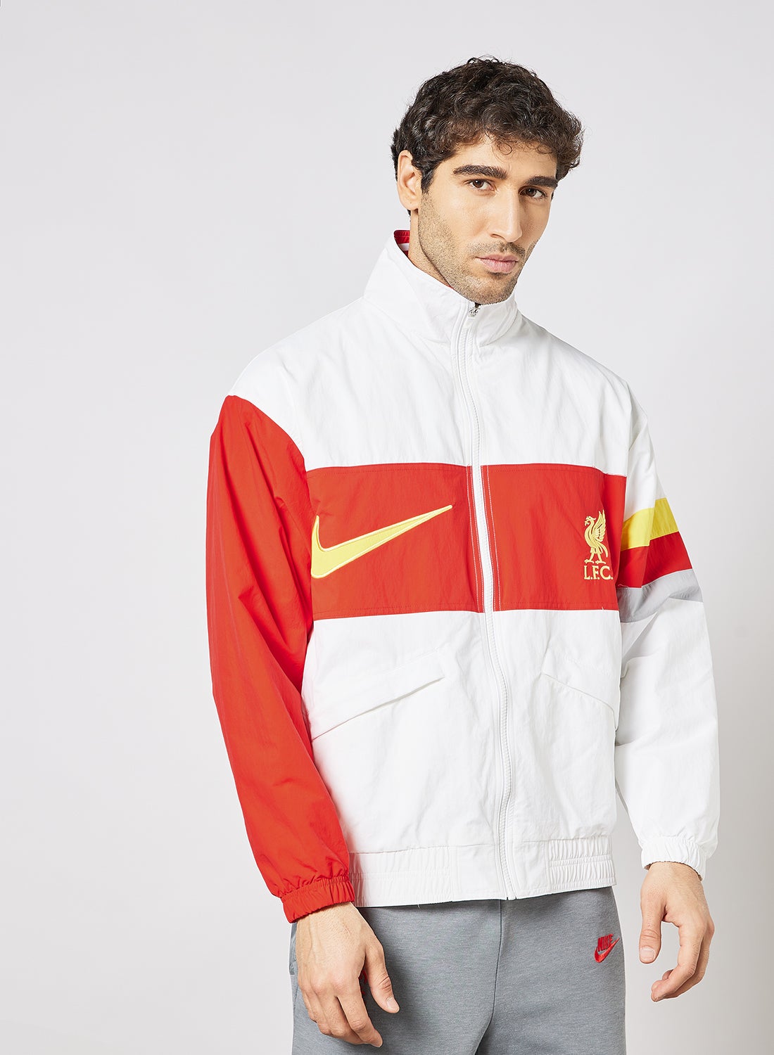 Nike Liverpool FC Heritage Woven Jacket White/Red | Best Price KSA ...