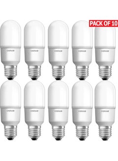 Osram 10-Piece Led Value Stick 12 W/6500K E27 Screw Base Lamp Daylight ...
