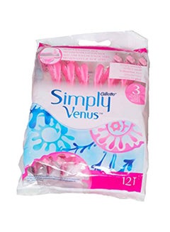 Venus Gillette Simply 3 Women's Disposable Razor 8+4 Count UAE | Dubai ...