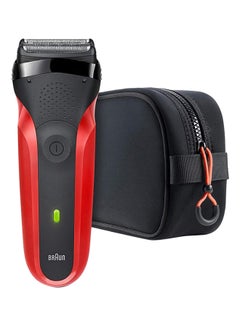BRAUN Shaver 300TS Series 3 With Toiletry Bag Gift Set Red/Black UAE ...