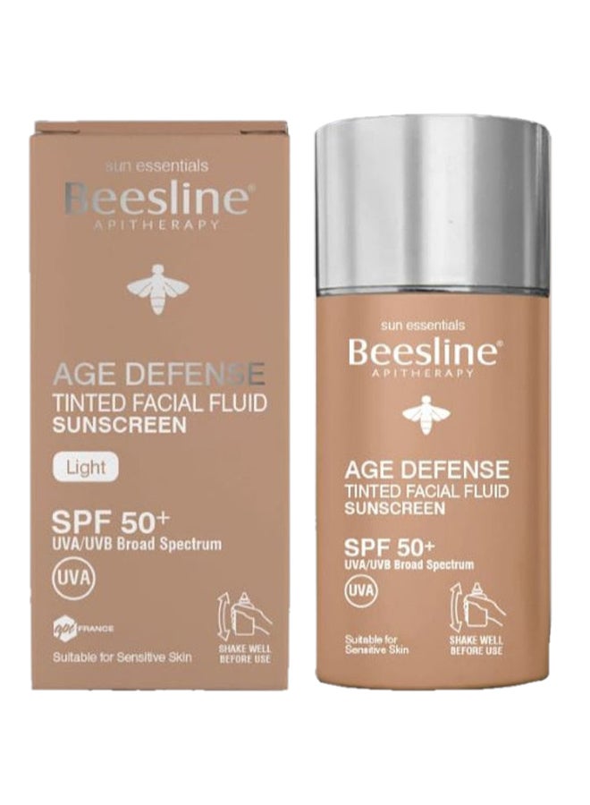 Beesline SPF 50 Age Defense Tinted Facial Fluid Sunscreen 40ml | Best ...