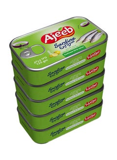 Ajeeb Canned Sardine In Sunflower Oil With Lemon 125grams Pack of 5 UAE ...