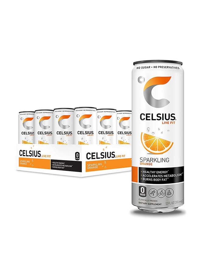 CELSIUS Celsius Sparkling Orange Essential Energy Drink 12 Fl Oz 355mL ...