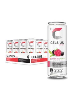 CELSIUS Celsius Raspberry Acai Green Tea Non-Carbonated Energy Drink 12 ...