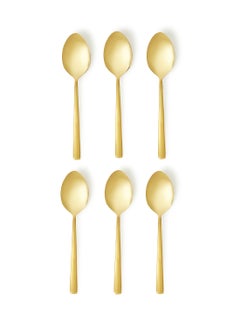 Noon East 6 Piece Teaspoons Set - Made Of Stainless Steel - Silverware ...