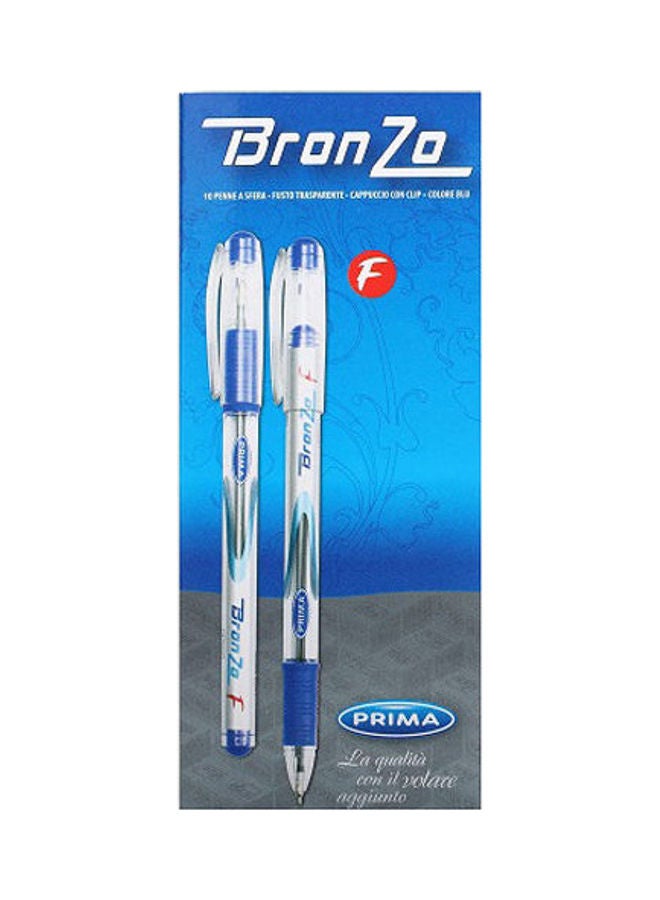 PRIMA Ballpoint Pen Bronzo 10 pcs 0.7 mm Blue | Best Price Egypt ...