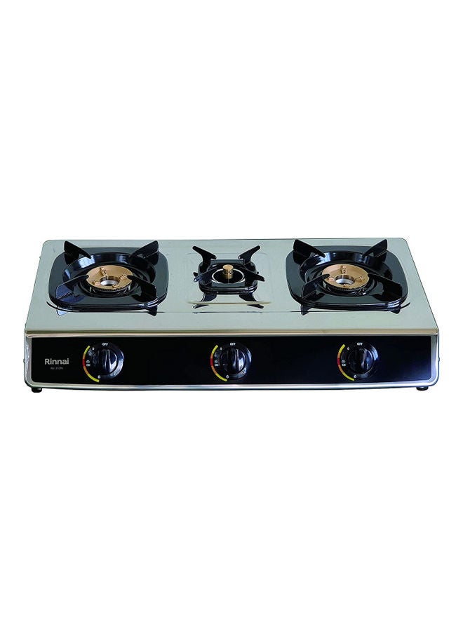 Rinnai Stainless Steel 3-Burner Table Gas Stove – Compact & Durable ...