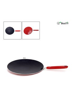 Beefit Aluminium Non-stick Tawa Chapati Concave Tawa Red 28cm | Best ...