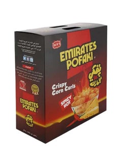 Emirates Pofaki Spicy Hot Cheese Flavor Crispy Corn Curls 15grams Pack ...