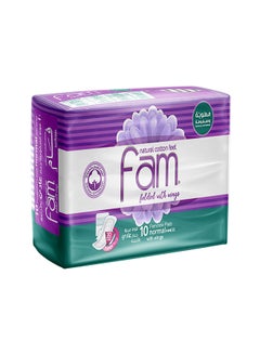 Fam Feminine Napkins Maxi Folded With Wings Normal 10 Pads | Best Price ...