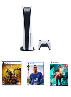 Sony PlayStation 5 Console (Disc Version) With Controller FIFA 22 PS5 ...