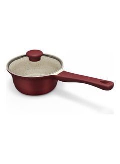 DELICI Granite Coated Milk Pan With Lid Maroon/White 16cm UAE | Dubai ...