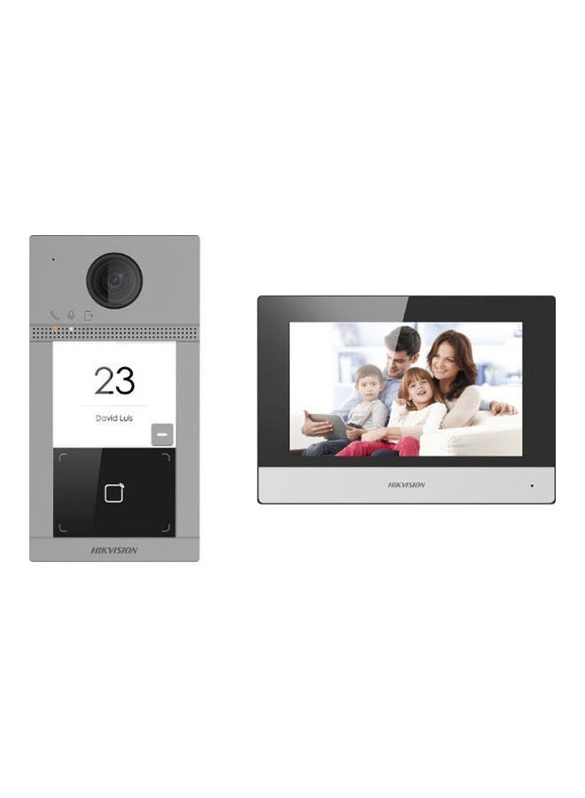 HIKVISION IP Video Intercom Kit, Standard PoE, Noise Suppression & Echo ...