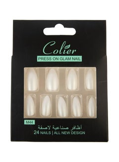 COLIER 24-Piece Attractive Nail Set Silver KSA | Riyadh, Jeddah