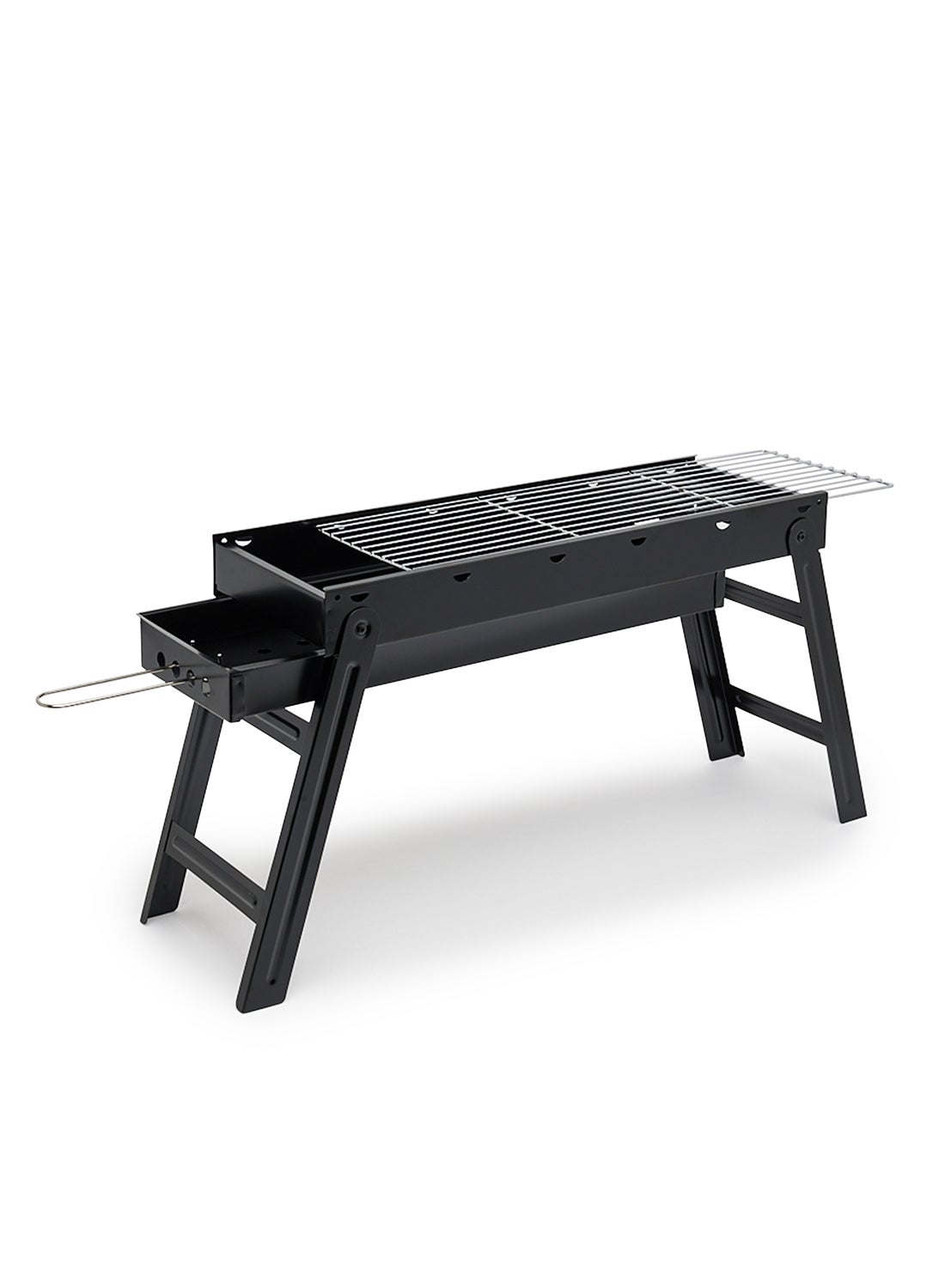 Noon East Portable Charcoal BBQ Grill With Foldable Legs Black ...