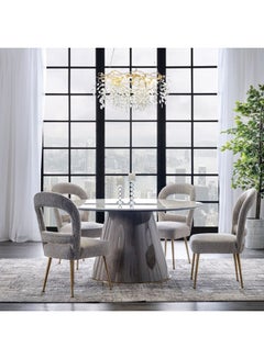 homes r us Luxury Collection Alex Dining Table Grey 150x150x76cm UAE ...