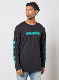 Blood Brother Baxter Trippy Graphic T-Shirt Black UAE | Dubai, Abu Dhabi