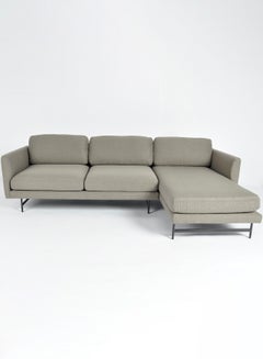 Switch L-Shape Sofa - Upholstered Fabric Grey Couch - 260x158x76 cm ...