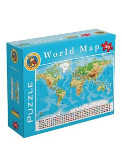 Fluffy Bear 500 Piece World Map Puzzle 50x70cm | Yellow Friday Sale