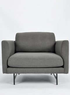 Switch Armchair - Grey Metal Couch - 90X90X76 - Relaxing Sofa Grey ...