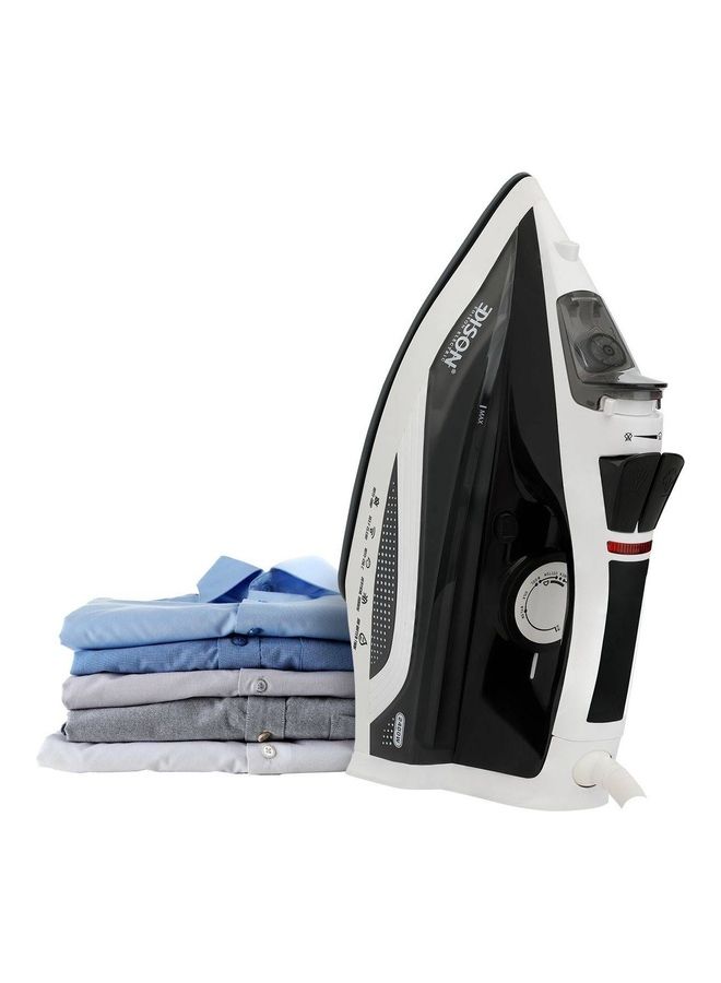 EDISON Steam Iron 400.0 ml 2400.0 W AJ2091B White/Black | Best Price ...