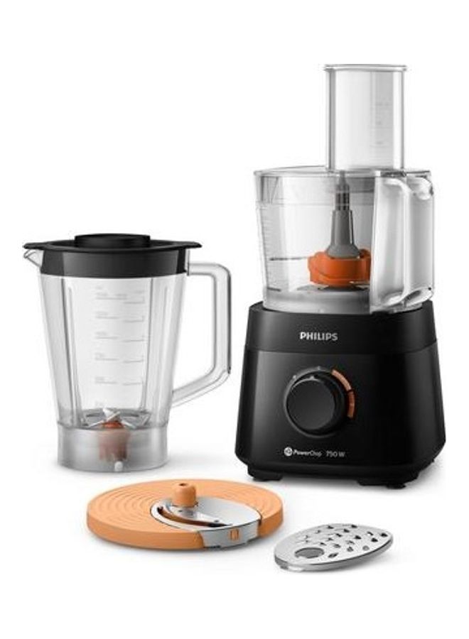 Philips Compact Food Processor 1.5 L 750 W HR7301/90 Black | Best Price ...