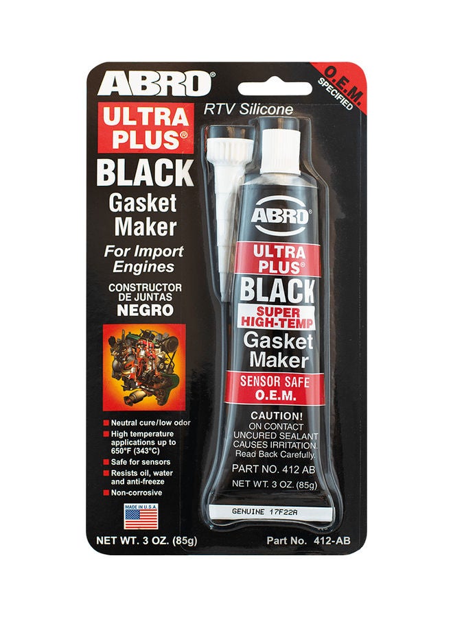 Abro Ultra Plus Black RTV Silicone Gasket Maker 85g | Best Price Egypt ...
