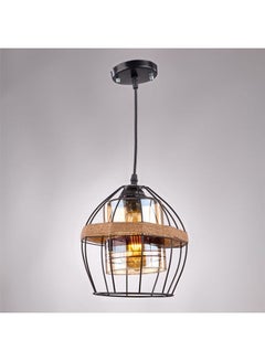 NAGAFA SHOP Ceiling Lamp Glass Ropes 1 Bulb Black 16x22x66cm Egypt ...