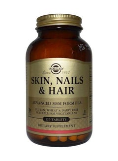 Solgar Skin, Nails And Hair Advanced Msm Formula - 120 Tablets KSA ...