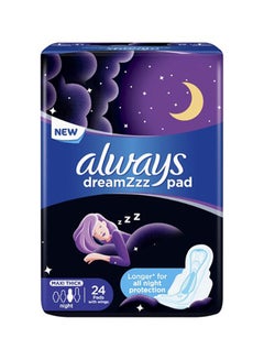 Always Clean And Dry Maxi Thick Night Sanitary Pads 24 Count | Best ...