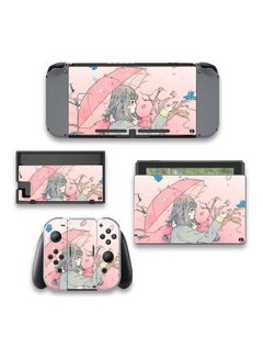 BP Printed Nintendo Switch Sticker Cute Anime Girl With Pink Umbrella ...