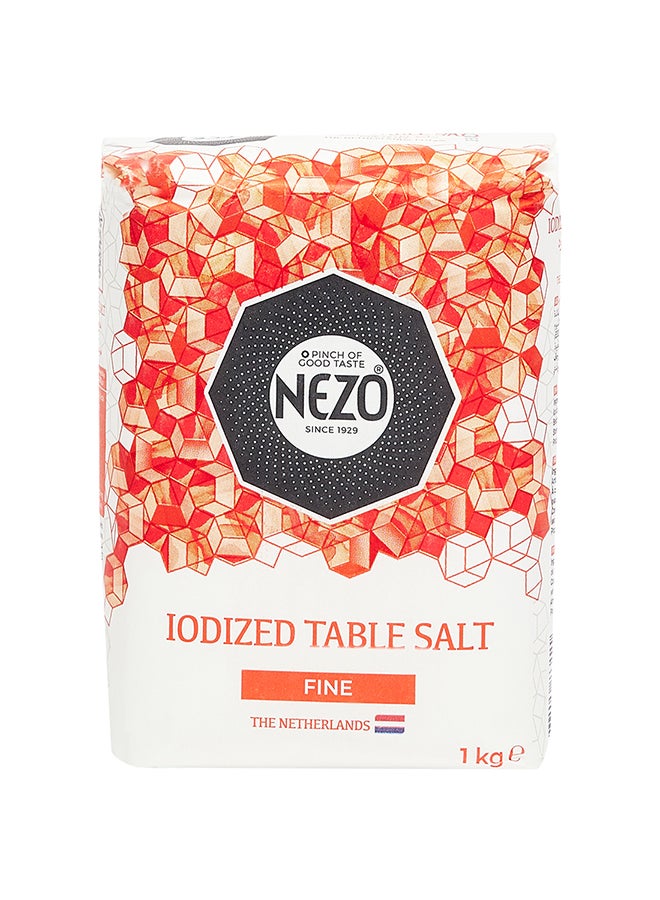Nezo Fine Iodized Table Salt Red Pack 1kg | Best Price UAE | Dubai, Abu ...