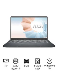 MSI Modern 14 B4MW Anti-Glare Laptop With 14-Inch Full HD Display ...