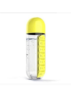Generic Plastic Water Bottle With Daily Pill Box Organizer Drinking ...