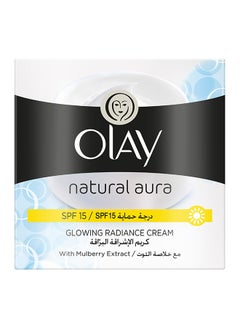Olay Natural Aura Glowing Radiance Day Cream, SPF 15 With Mulberry ...