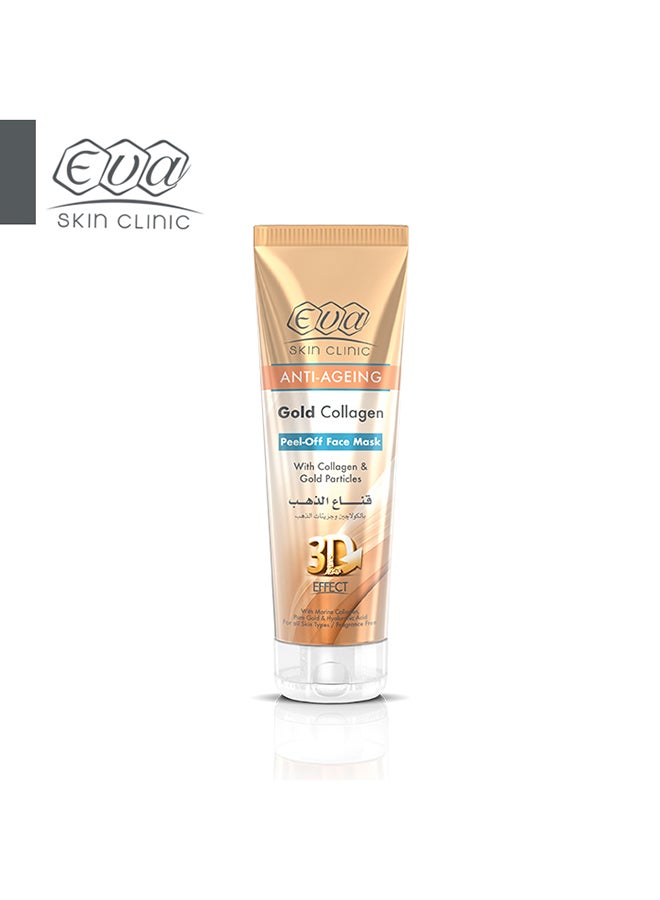 Eva Skin Clinic Anti-Ageing Gold Collagen Peel-Off Face Mask 100ml ...