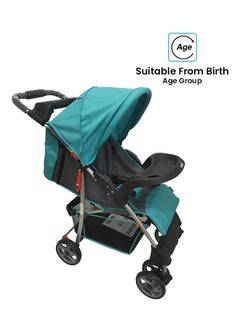 Moon Trek One Fold Adjustable Stroller With Swivel Wheel And Removable ...