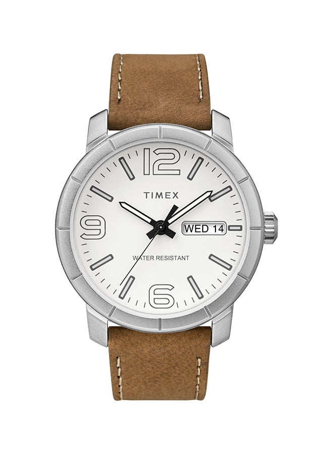 TIMEX men Water Resistant Leather Analog Watch TW2R64100 | Best Price ...