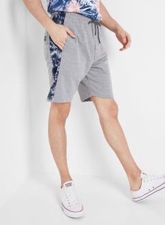 SKULT Tie-Dye Side Panel Shorts Grey | Best Price KSA | Riyadh, Jeddah