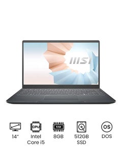 MSI Modern 14-B11MO Slim Laptop With 14-Inch Full HD Display, Core i5 ...