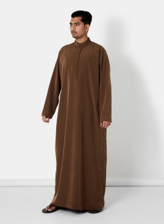 SIVVI for SAQR Premium Saudi Kandora Dark Brown KSA | Riyadh, Jeddah